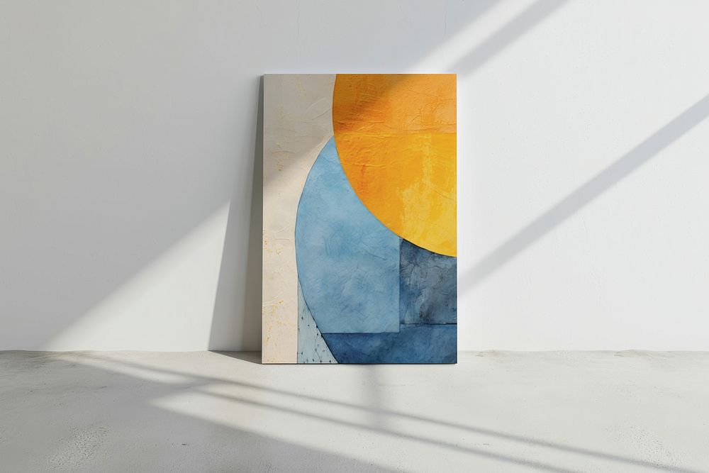 Abstract geometric canvas art | Free Photo - rawpixel