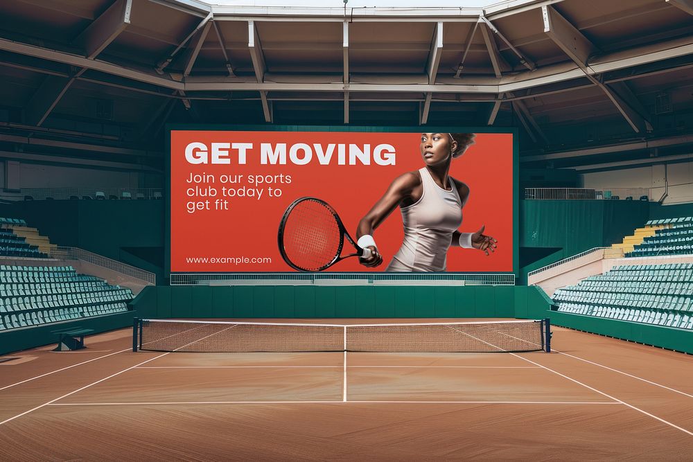 Sports club advertisement mockup | Premium PSD Mockup - rawpixel