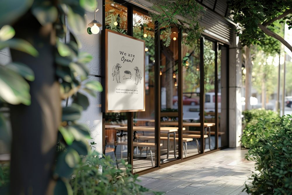 Charming outdoor cafe with greenery | Free Photo - rawpixel