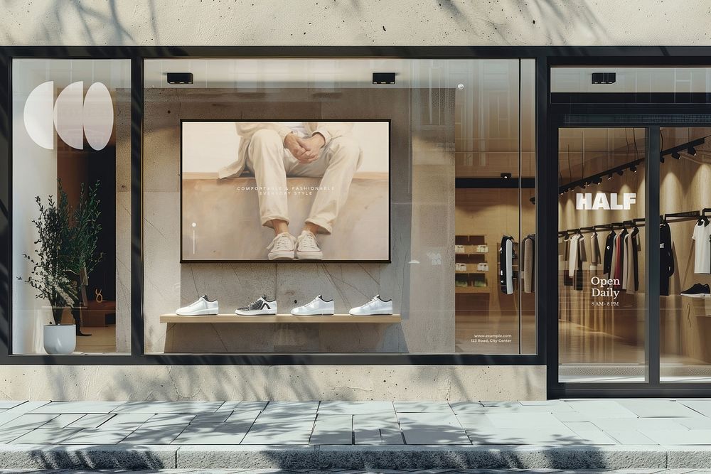 Modern clothing store sign mockup | Premium PSD Mockup - rawpixel