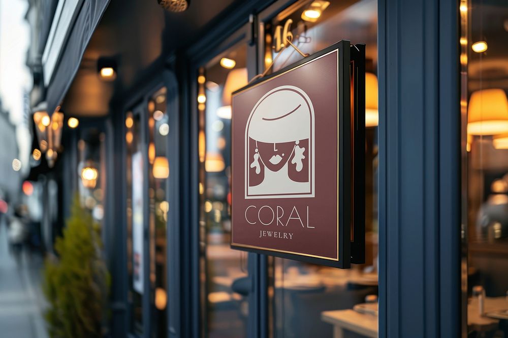 Elegant jewelry store signage mockup | Premium PSD Mockup - rawpixel