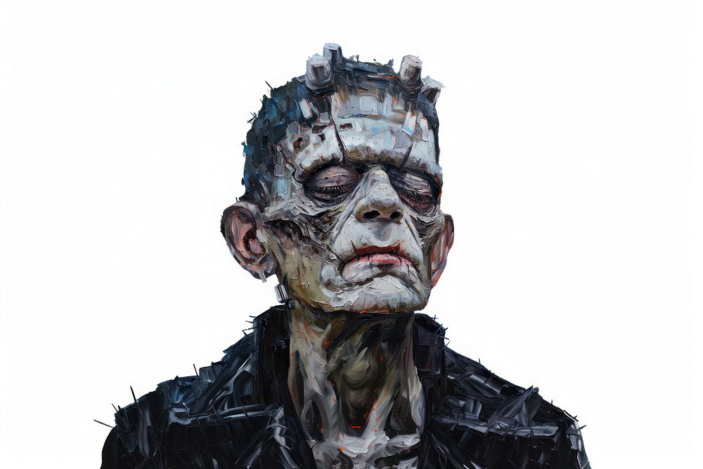 Abstract Frankenstein monster portrait | Free Photo Illustration - rawpixel