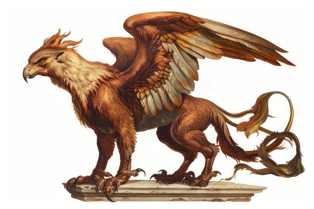 Majestic mythical griffin illustration | Free Photo Illustration - rawpixel