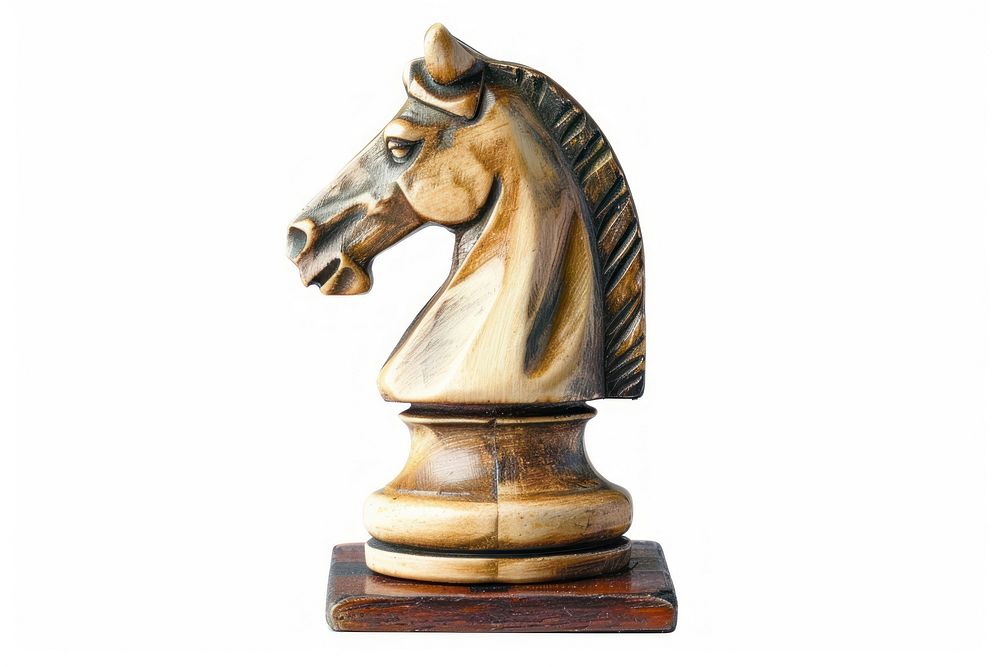 Elegant wooden chess knight piece | Free Photo Illustration - rawpixel
