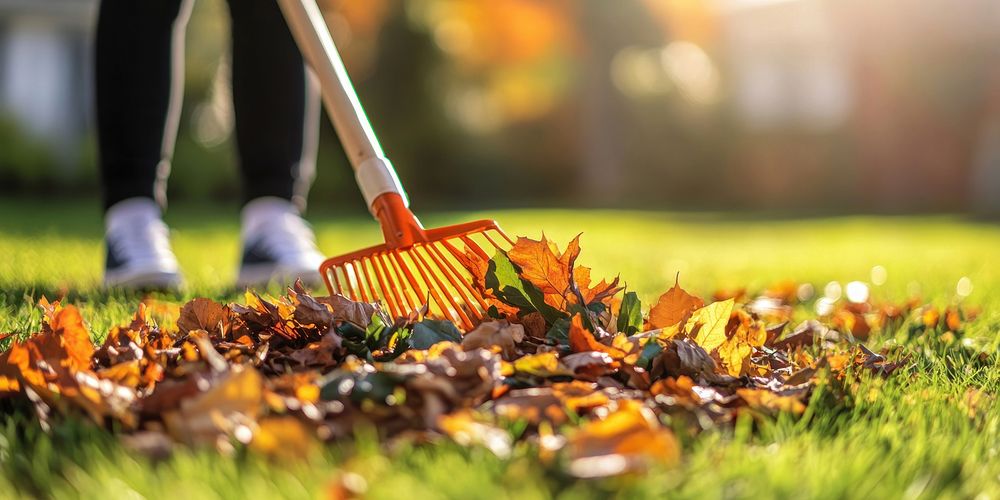 Person raking leaves grass tool | Free Photo - rawpixel