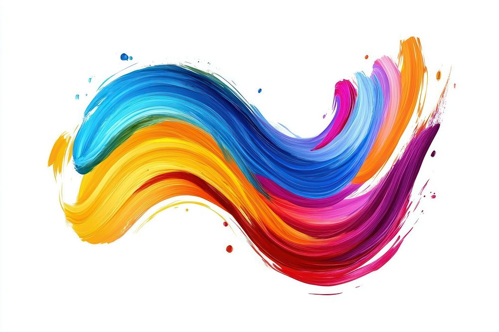 Colorful paint brush stroke art | Free Photo Illustration - rawpixel