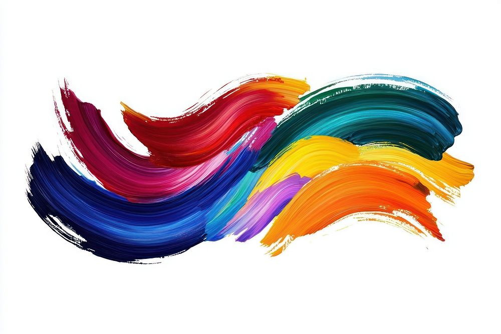 Colorful paint brush stroke art | Free Photo Illustration - rawpixel