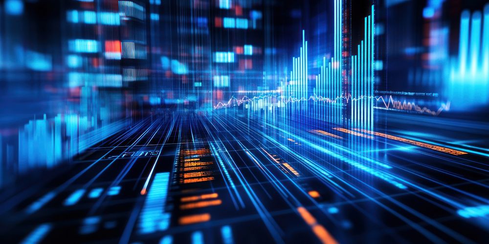 Digital background financial concept graphs. | Free Photo - rawpixel