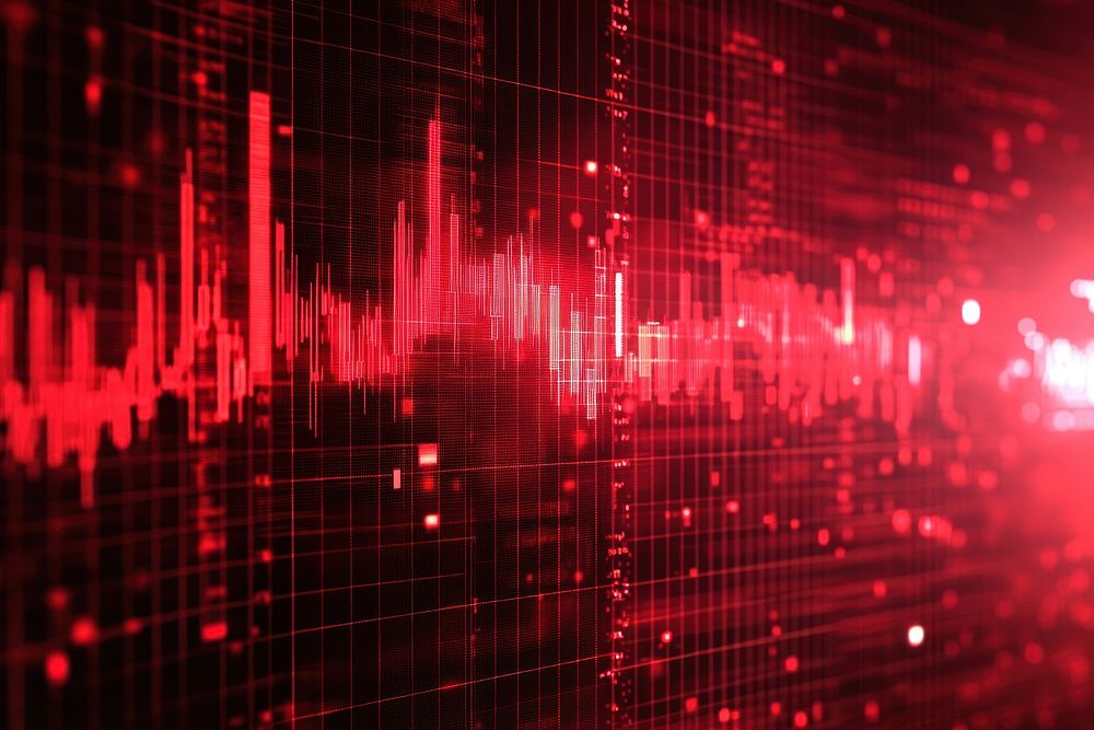 Digital background design red visualization. | Free Photo - rawpixel