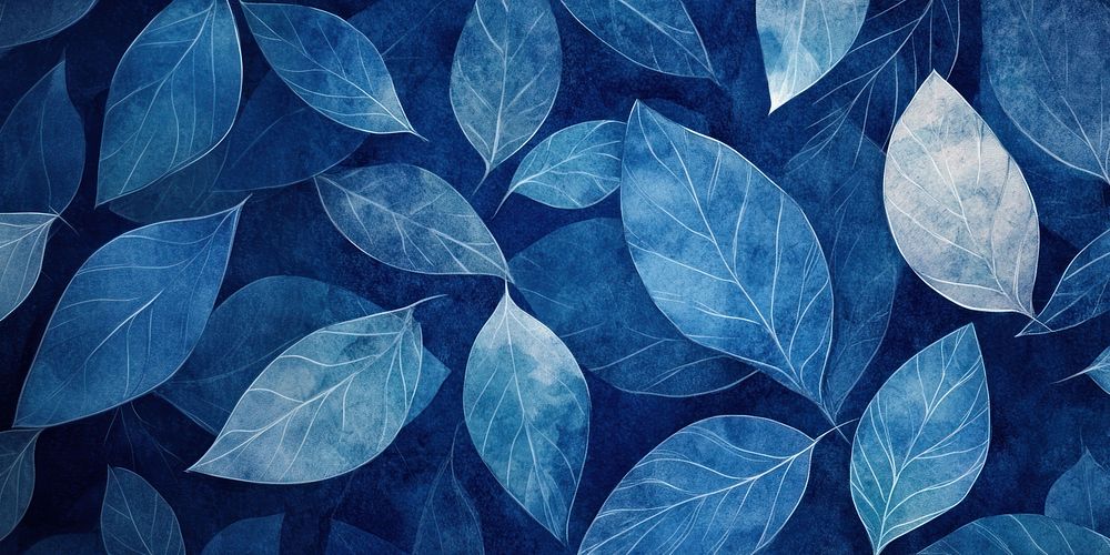 Large abstract blue leaves plant. | Free Photo Illustration - rawpixel