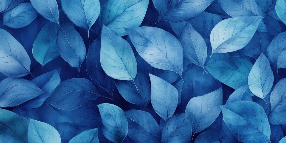 Large abstract blue leaves plant. | Free Photo Illustration - rawpixel