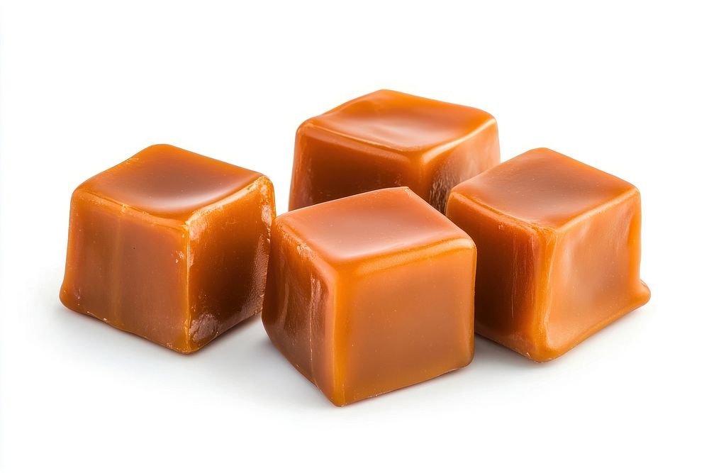 Three caramel cubes and melted | Free Photo - rawpixel