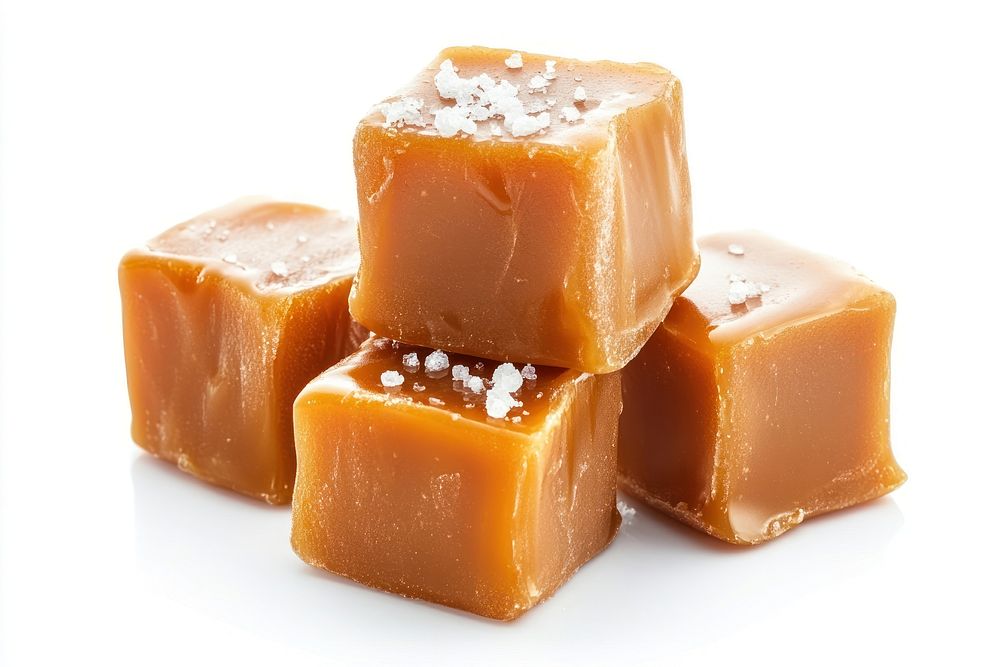 Three caramel cubes stacked melted | Free Photo - rawpixel