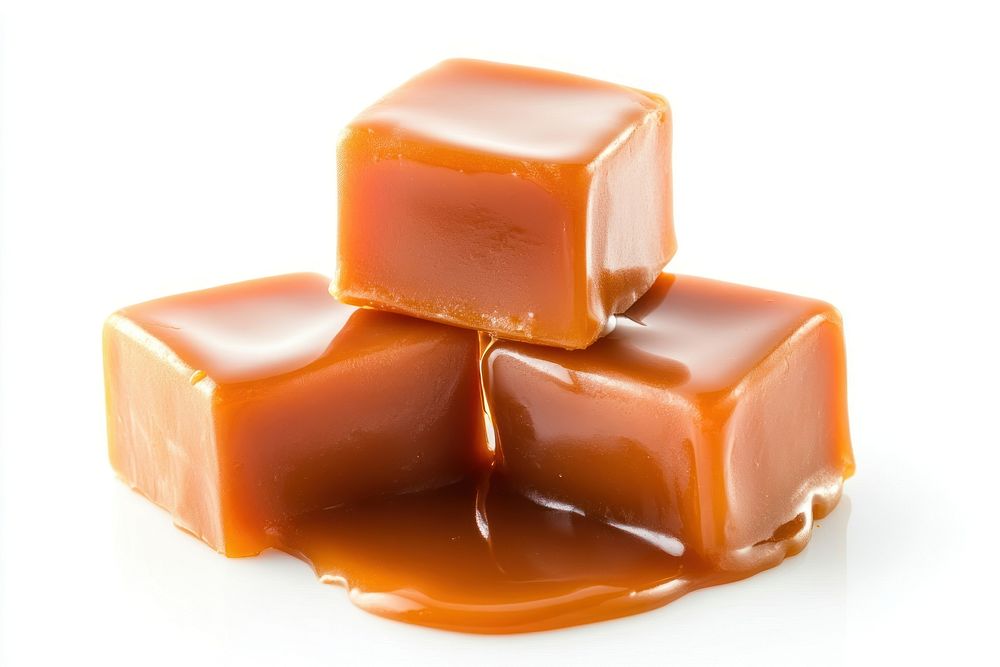 Three caramel cubes stacked and | Free Photo - rawpixel