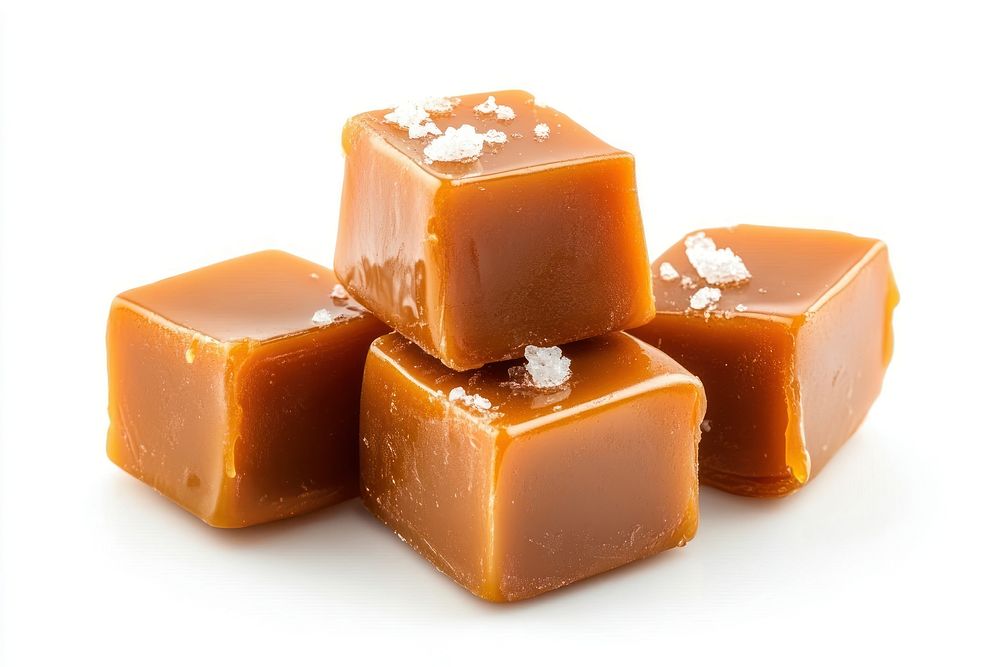 Three caramel cubes stacked melted | Free Photo - rawpixel