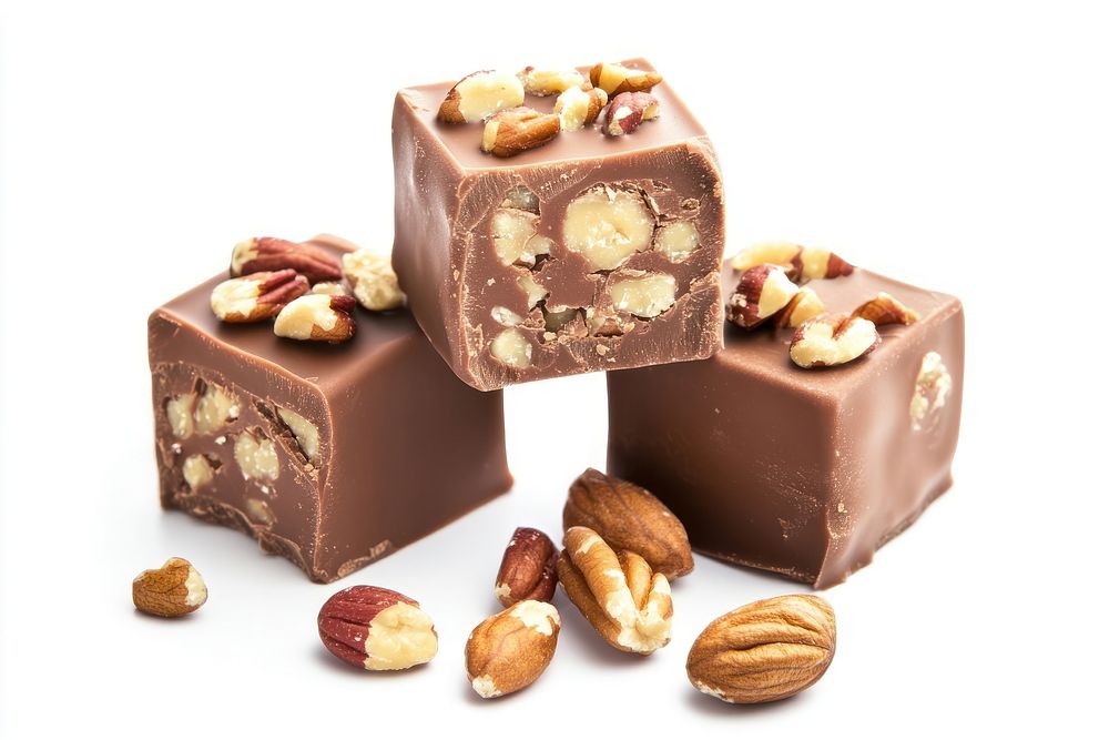 Three chocolate fudge cubes stacked | Free Photo - rawpixel