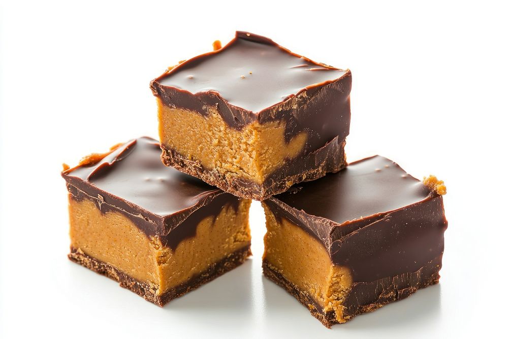 Three peanut butter fudge cubes | Free Photo - rawpixel