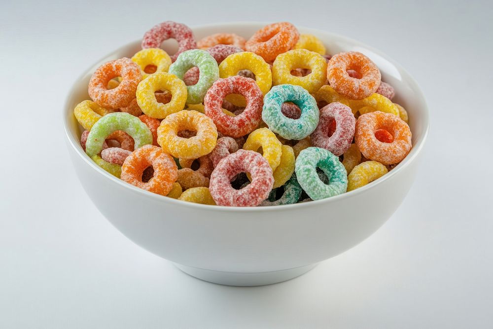 bowl fruit loops cereal food | Free Photo - rawpixel
