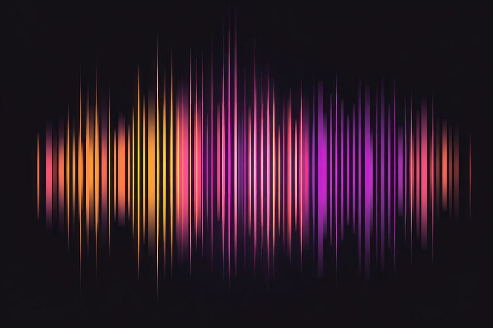 Audio frequency purple art visualization. | Free Photo Illustration ...