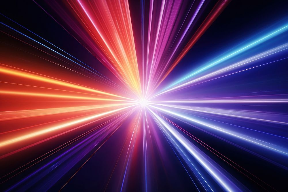 Vibrant light beams abstract illustration | Free Photo Illustration ...