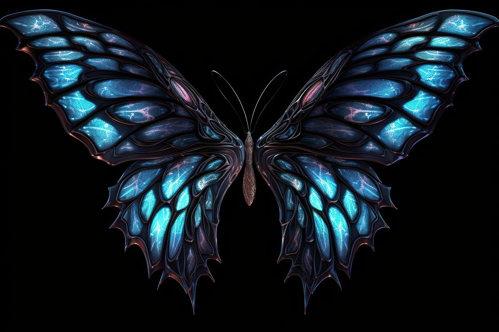 Butterfly wings design nature-inspired illustration. | Free Photo ...