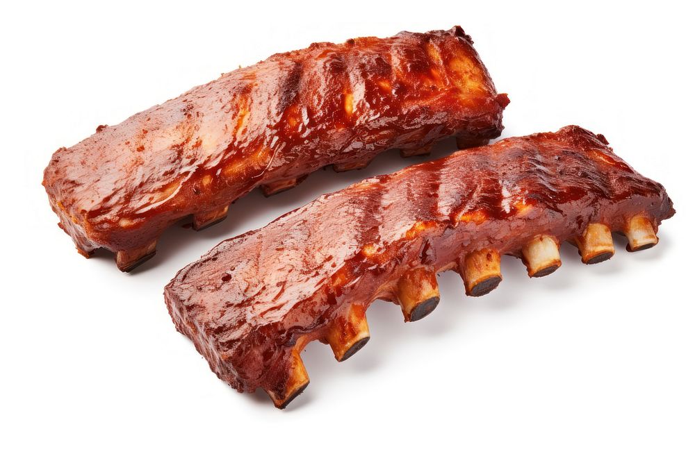 Delicious BBQ ribs on white | Free Photo - rawpixel