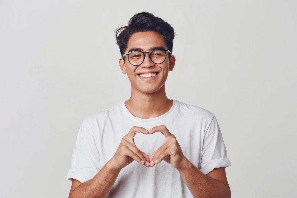 Making heart shape hands man | Free Photo - rawpixel