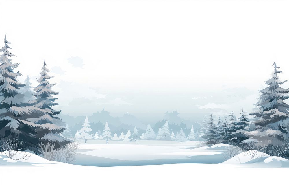 Winter landscape border vegetation outdoors | Free Photo - rawpixel