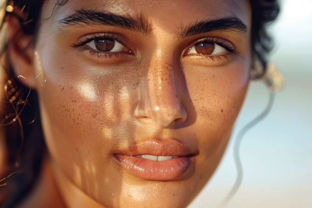 Woman skin face sweating. | Free Photo - rawpixel