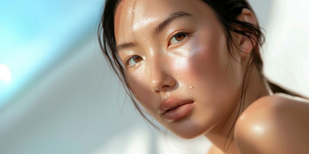 Woman skin face sweating. | Free Photo - rawpixel