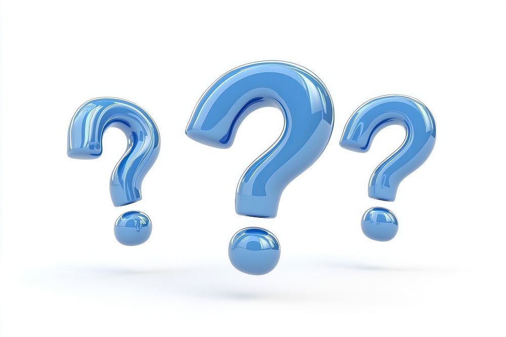 Blue question marks illustration symbols | Free Photo Illustration ...