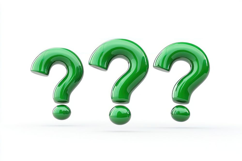 Green question marks illustration symbol | Free Photo Illustration ...