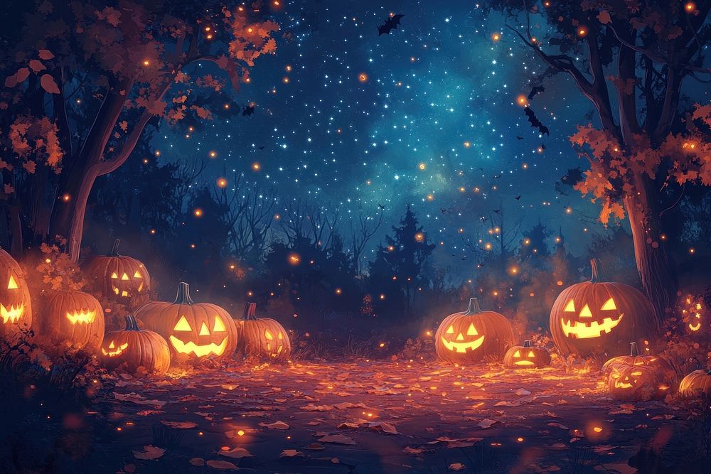Background starry Halloween night sky | Free Photo Illustration - rawpixel