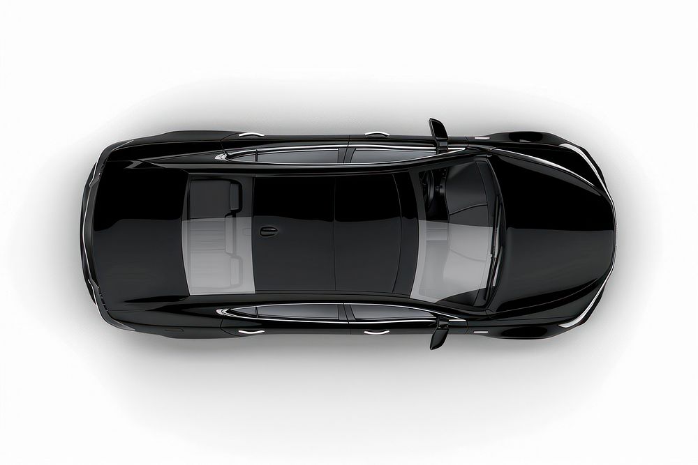 Sleek black car overhead view | Free Photo - rawpixel