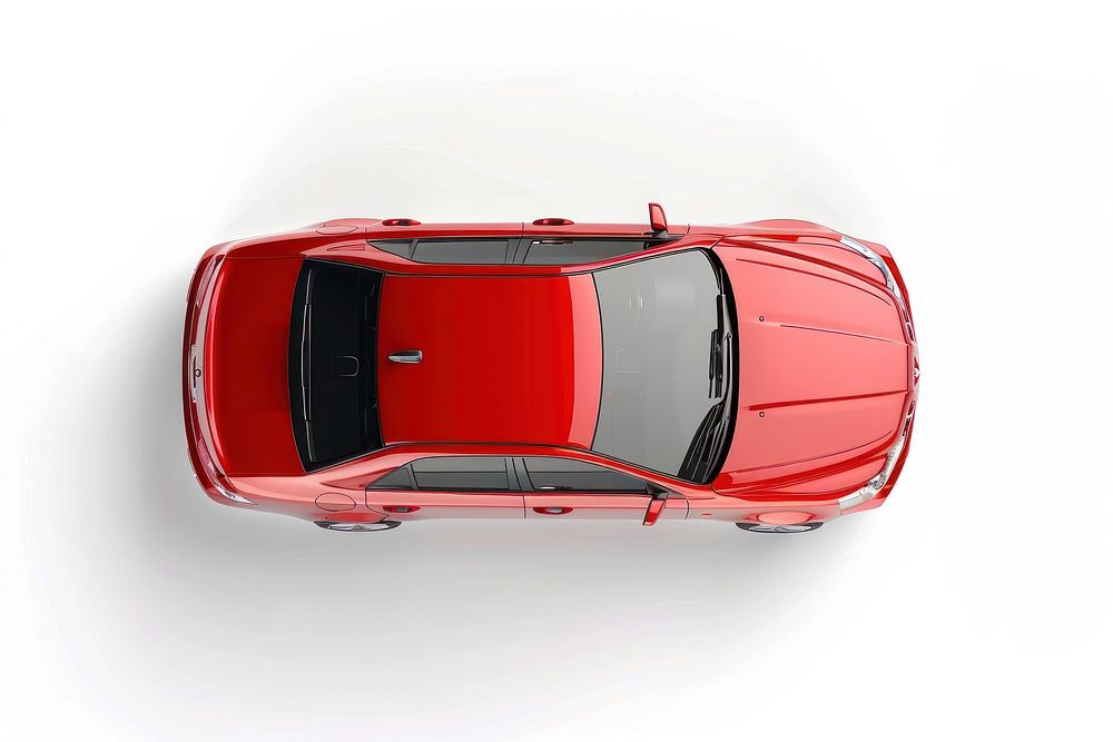 Sleek red car top view | Free Photo - rawpixel