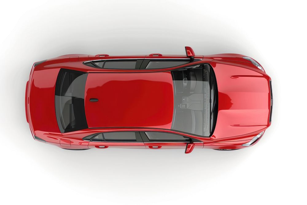 Sleek red car top view | Free Photo - rawpixel