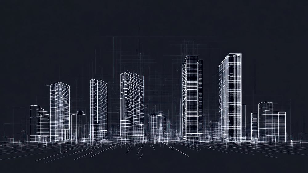 Digital construction buildings architectural blueprint | Free Photo ...