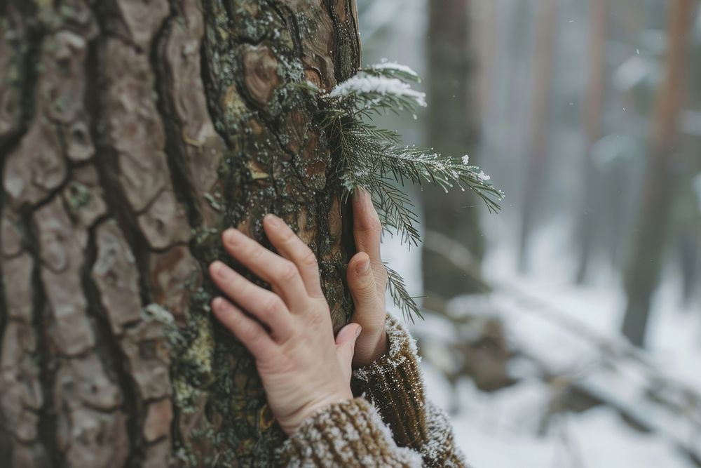 Person hugging pine tree human. | Free Photo - rawpixel