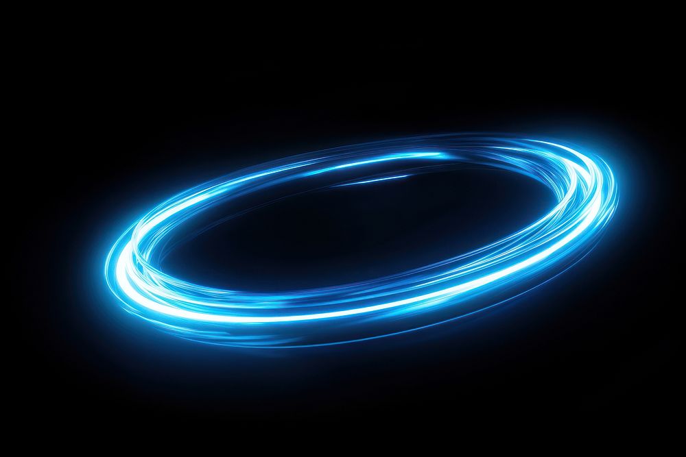 Glowing blue light ring | Free Photo - rawpixel