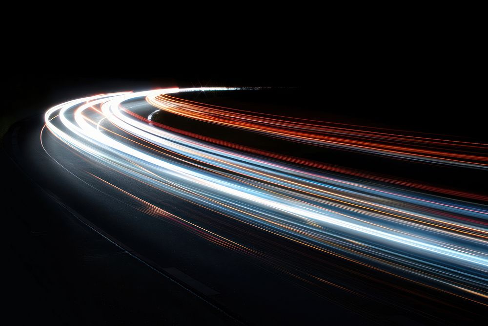 Speed tail light effect night | Free Photo - rawpixel