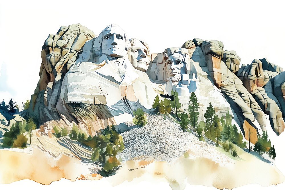 Mount Rushmore National Memorial landmark | Free Photo Illustration ...
