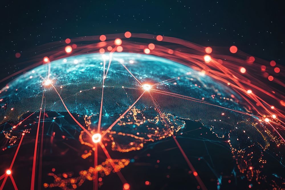 Global network connectivity illustration | Free Photo Illustration ...