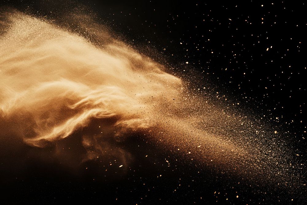 Golden dust particles in space | Free Photo - rawpixel