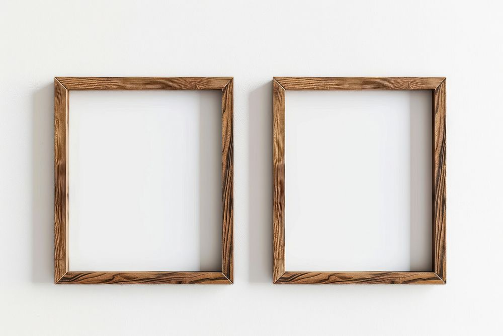 Empty wooden frames on wall | Free Photo - rawpixel