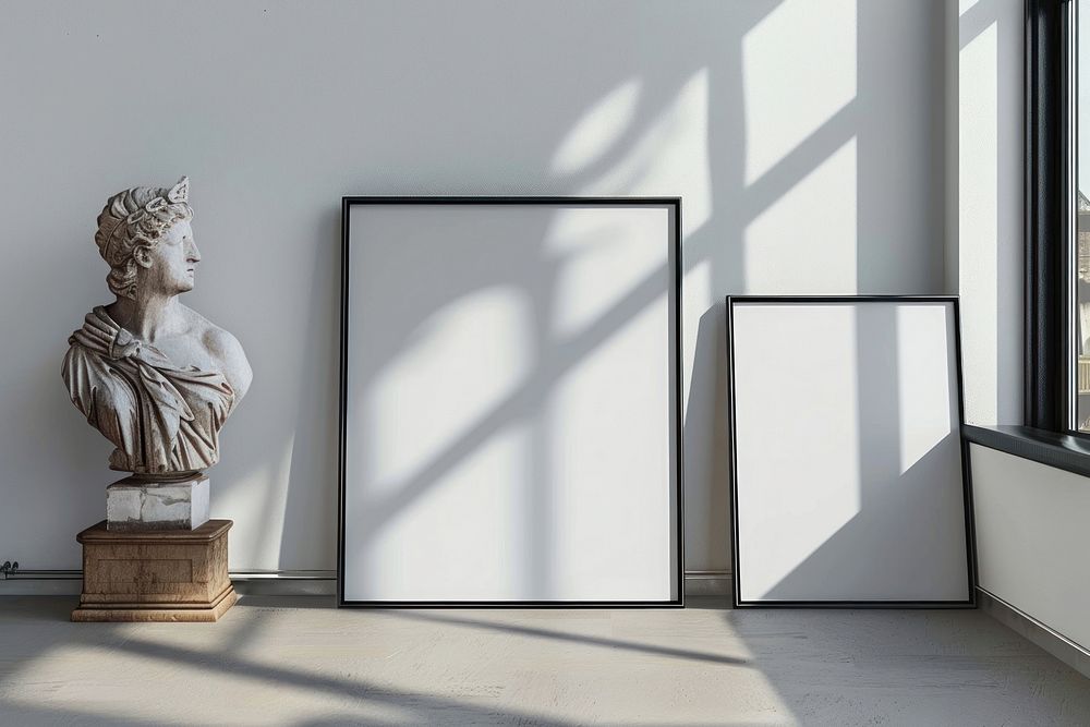 Minimalist art display with statue | Free Photo - rawpixel