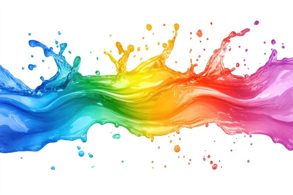 Liquid rainbow splash art graphics | Free Photo - rawpixel