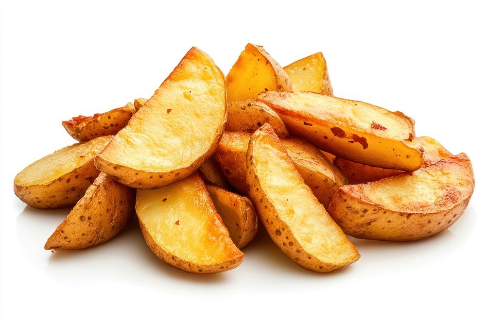 pile potato wedges potatoes food | Free Photo - rawpixel