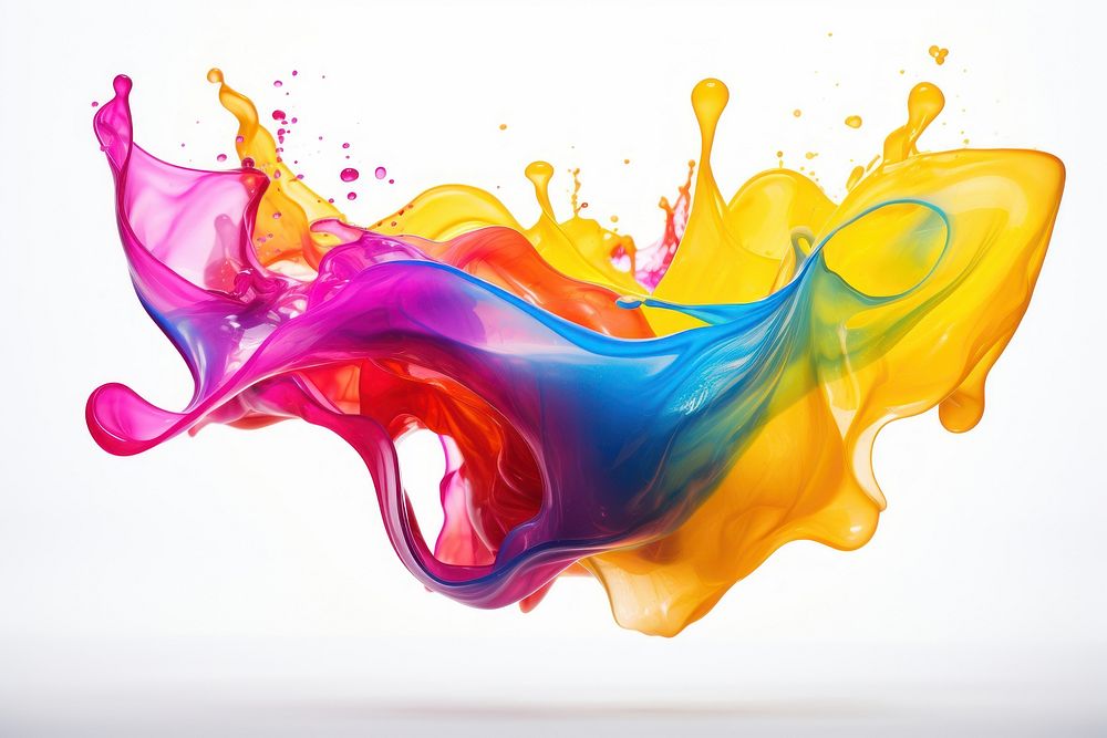 Rainbow liquid splash art expression | Free Photo - rawpixel