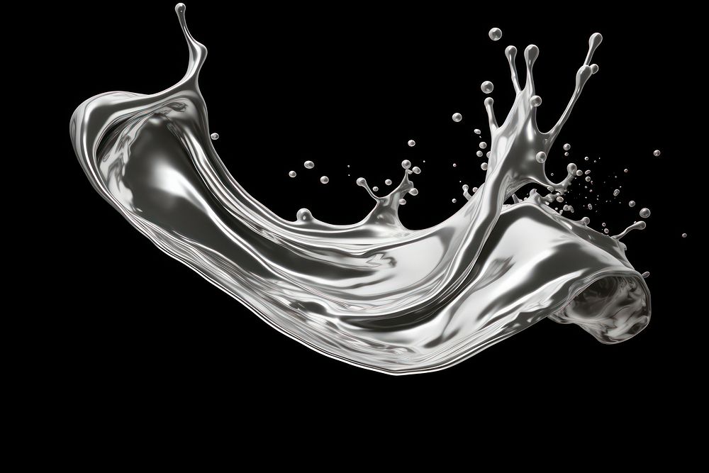 Silver liquid splash background black | Free Photo - rawpixel