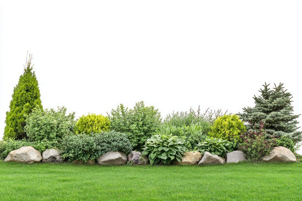 Real backyard landscape border vegetation | Free Photo - rawpixel